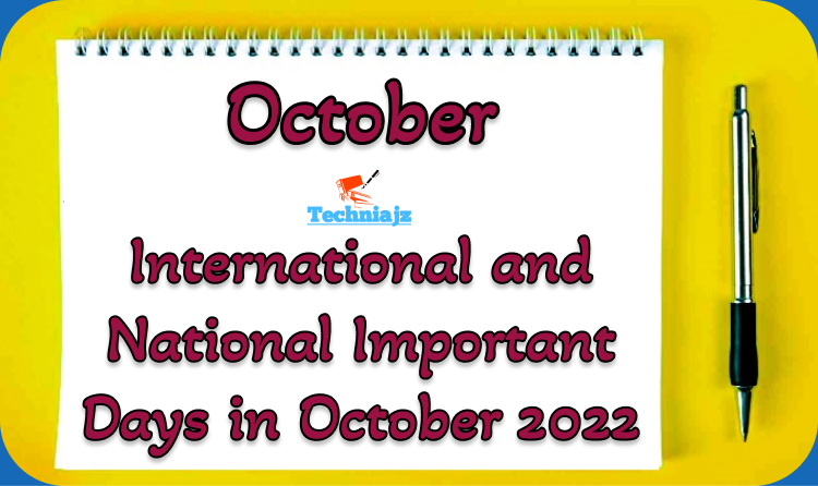 International and National Important Days, Bank Holidays and Festivals ...