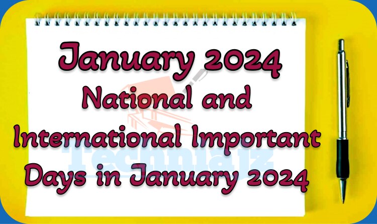 January 2024: List of Upcoming International and National Days