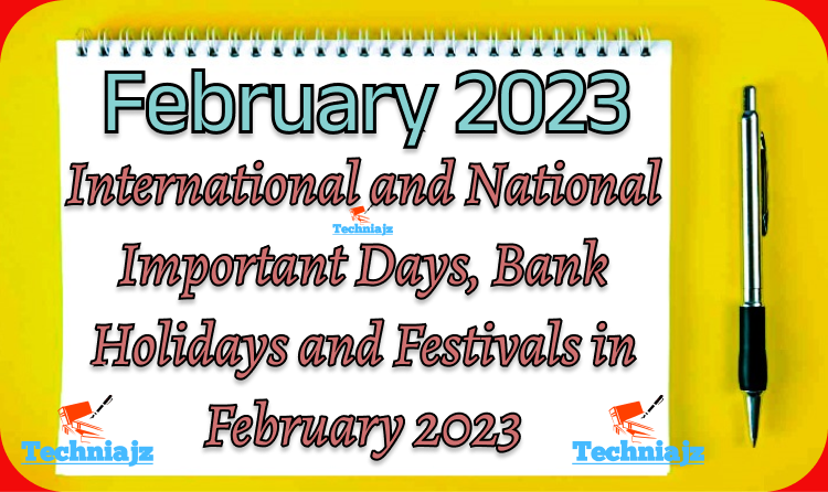 International and National Important Days, Bank Holidays and Festivals ...